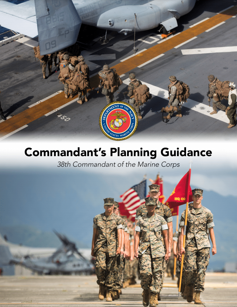 Commandant of the Marine Corps Releases Planning Guidance - NWCF